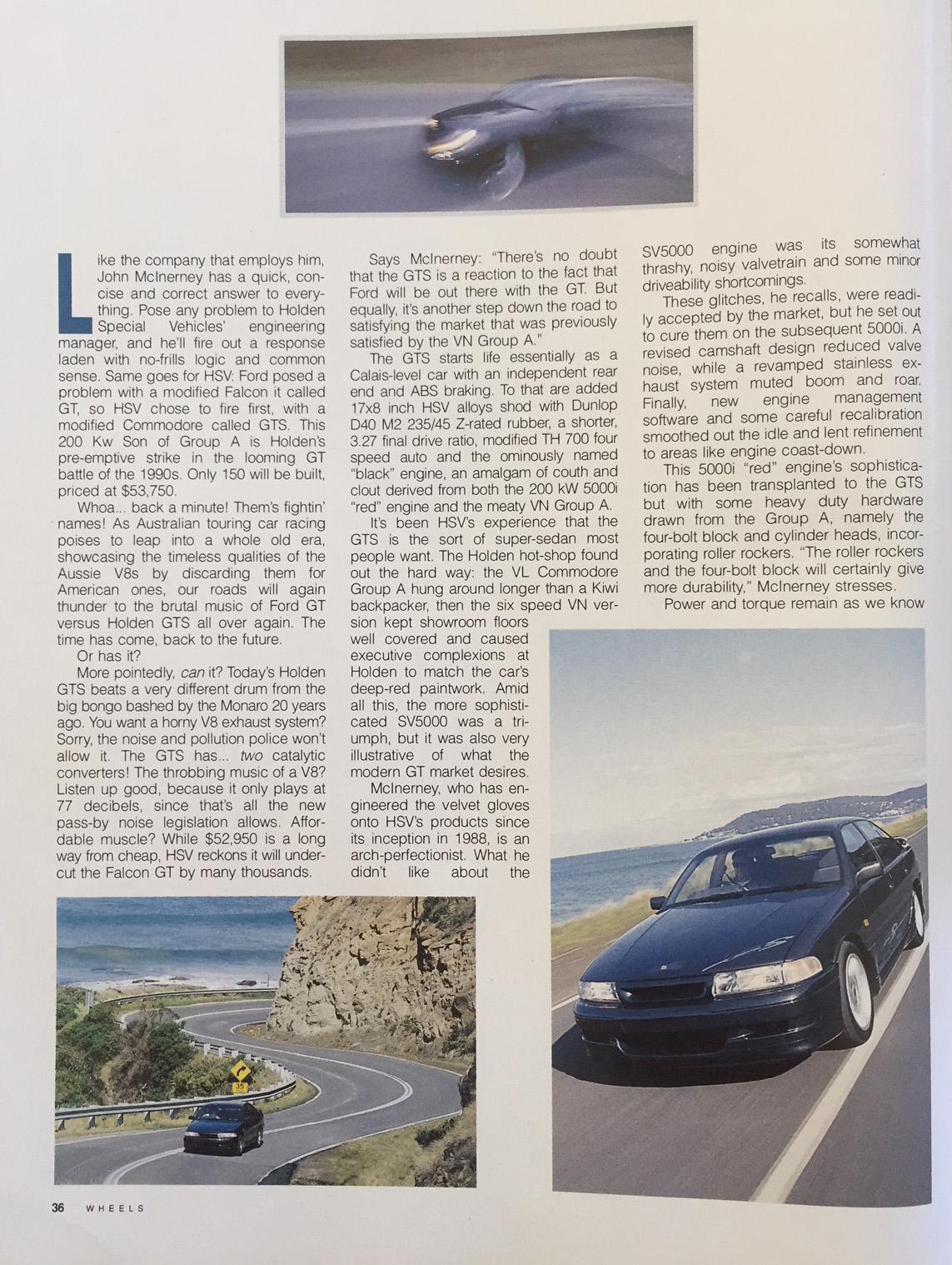 INFO GUIDE: 1992 Holden (HSV) VP GTS | Classic Register