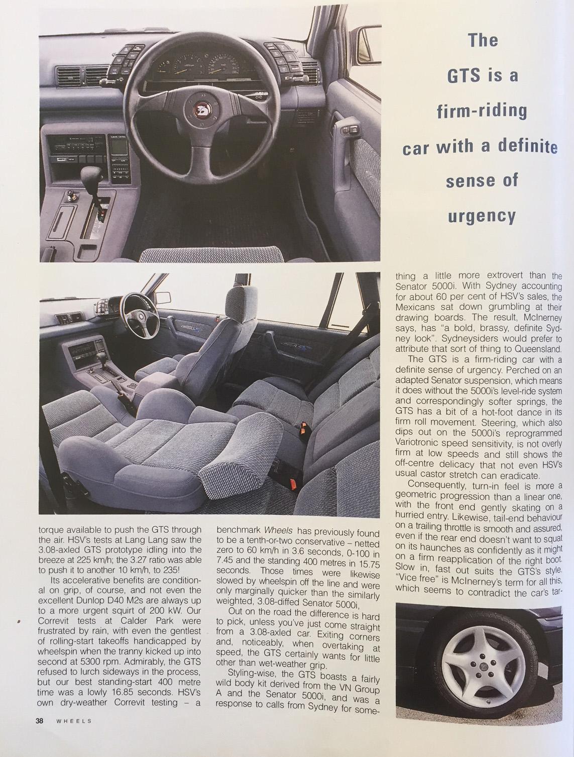 INFO GUIDE: 1992 Holden (HSV) VP GTS | Classic Register