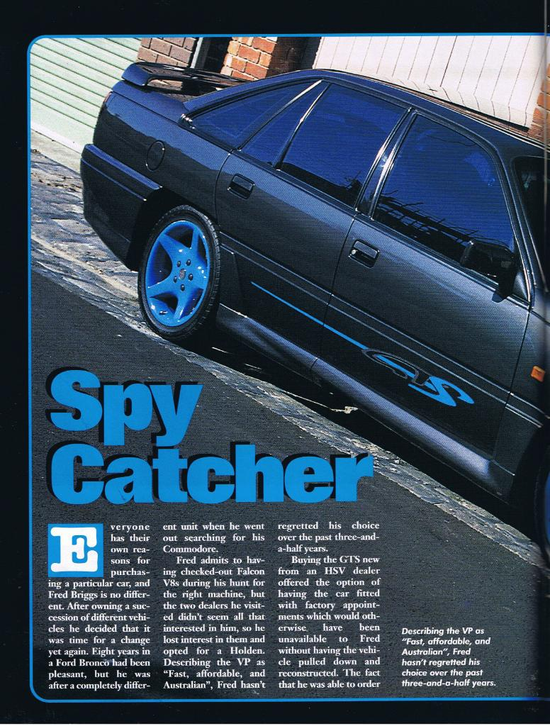 INFO GUIDE: 1992 Holden (HSV) VP GTS | Classic Register