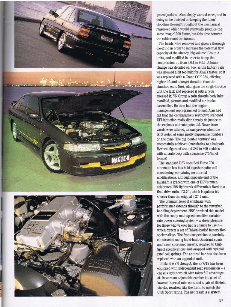 INFO GUIDE: 1992 Holden (HSV) VP GTS | Classic Register