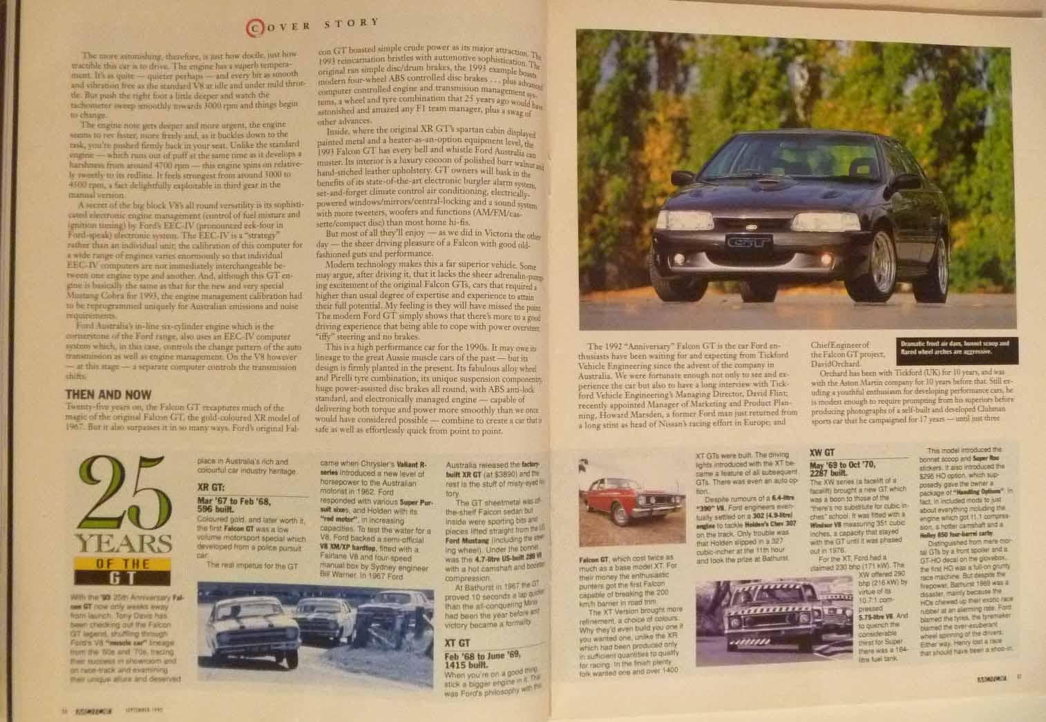 INFO GUIDE: 1992 - 1993 Ford Falcon EB GT | Classic Register